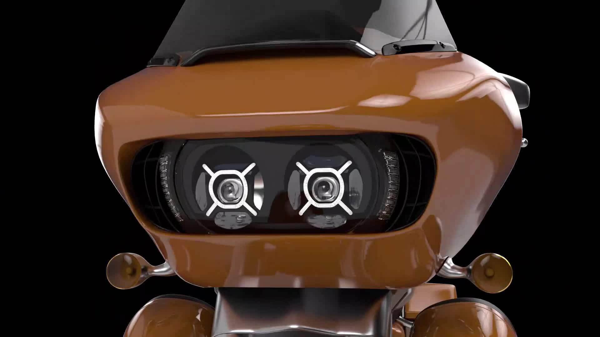 2015+ Road Glide Dual Headlight Led Double Headlamp For Harley Road ...