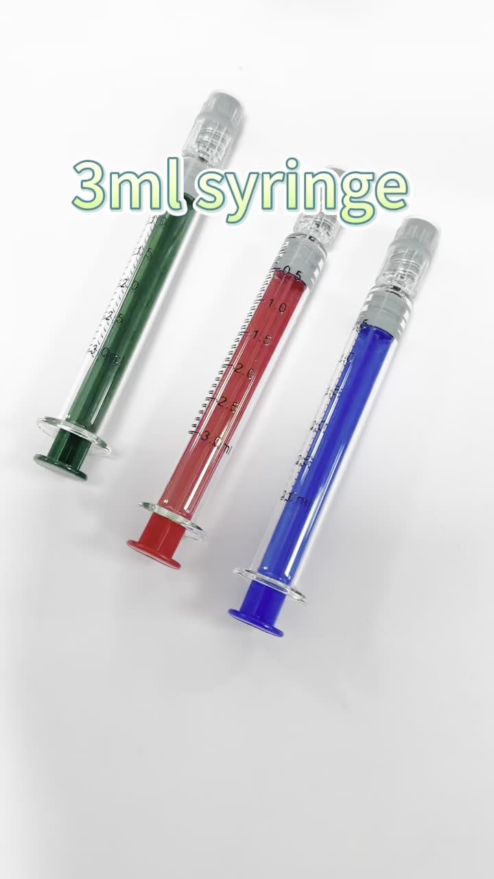 Plastic Plunger Glass Container Luer Lock Prefilled Oil Syringe Custom ...