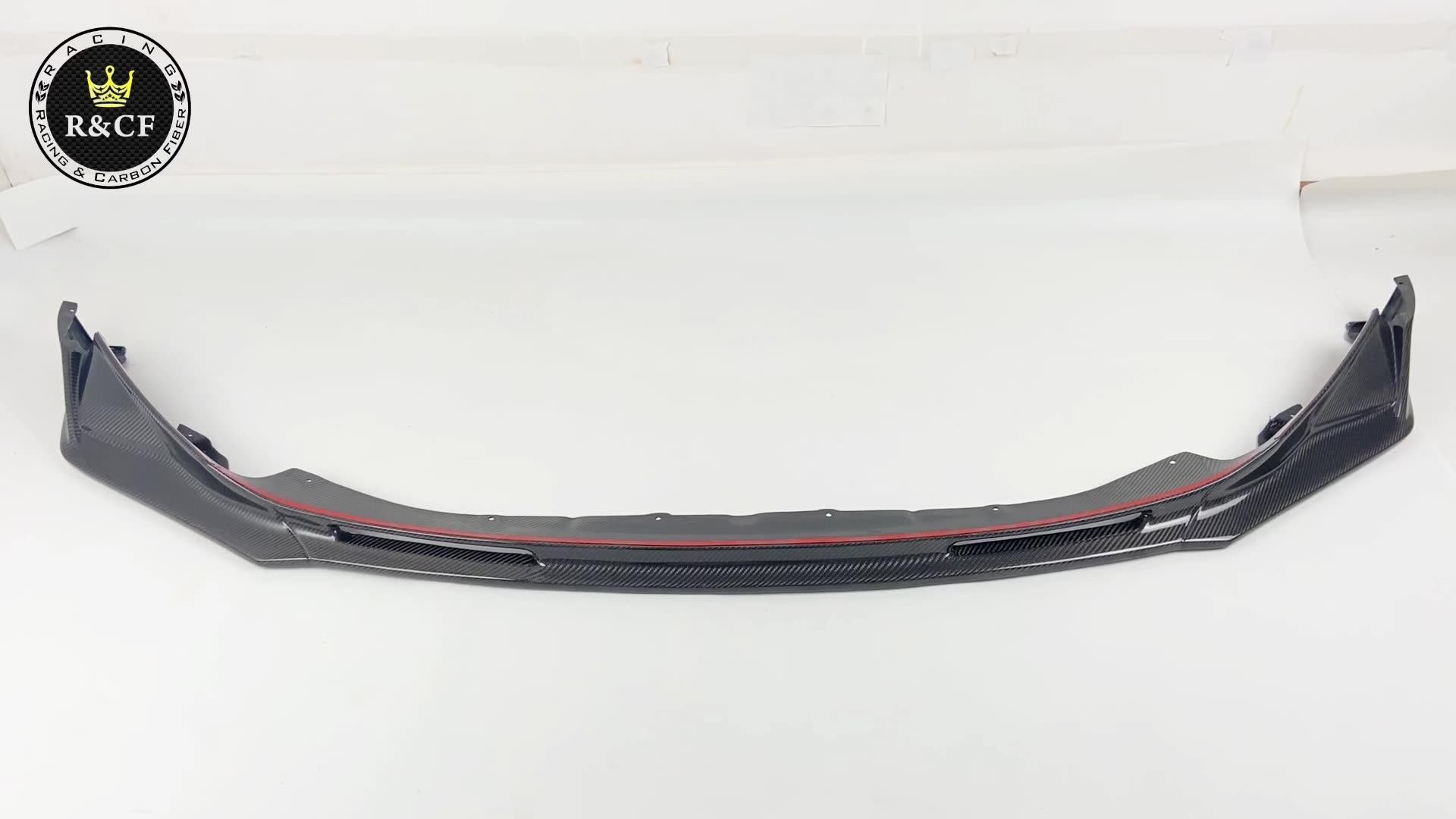 2022 M3 G80 M4 G82 G83 Front Bumper Spoiler Lip V Style Carbon Fiber ...