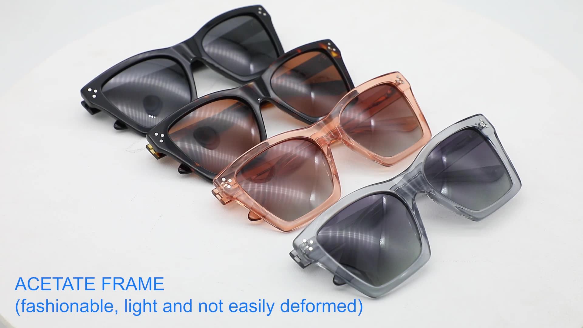 Conchen 2024 Luxury Sun Glasses Men Square Trend Polarized Custom Logo Brand Acetate Leopard ...