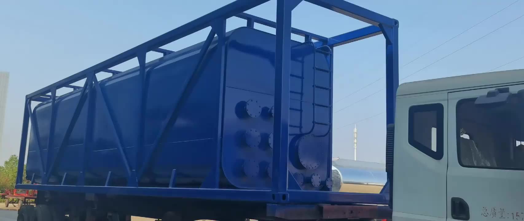 Iso 40ft Waste Water Tank Container 56.5 Cbm Sewage Water Treatment ...