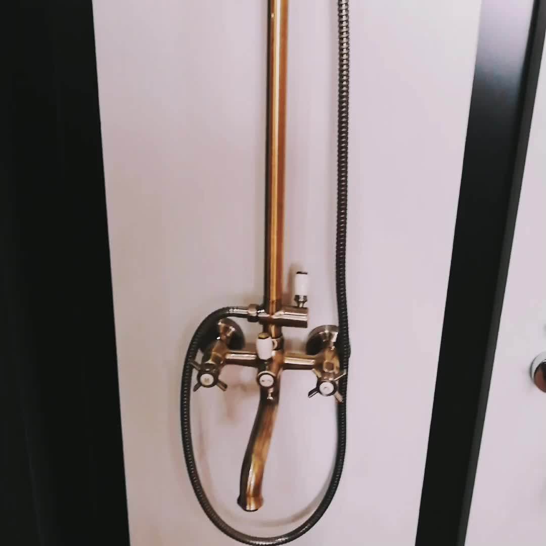 Classic Design Wall Mounted 8" Brass Shower Head Traditional Antique ...