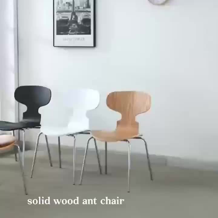 Event Chair Bentwood Solid Wood Ant Chair Natural Walnut Log Restaurant ...