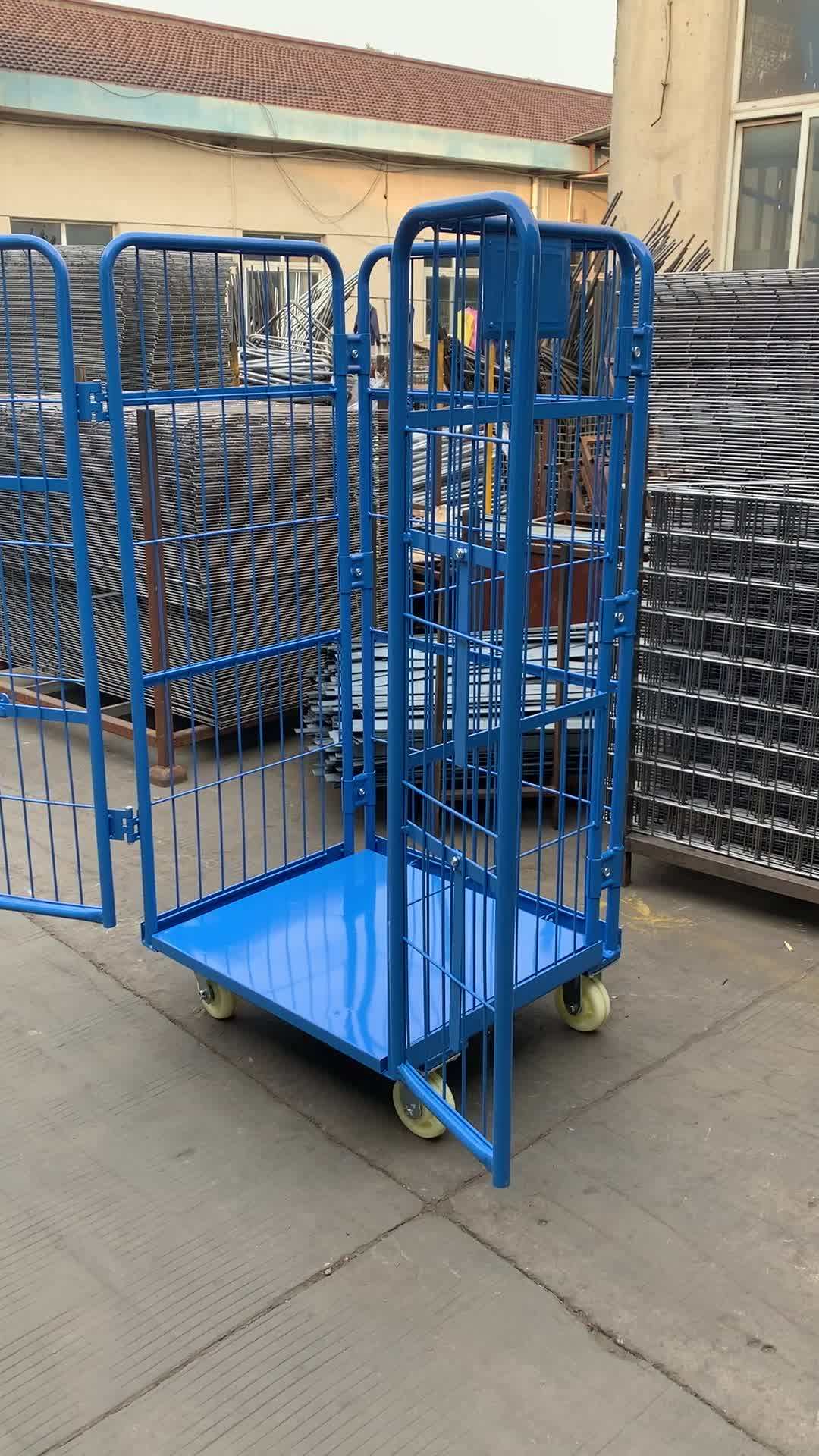 Foldable Roll Cage Trolley - Buy Foldable Roll Cage Trolley,Supermarket ...