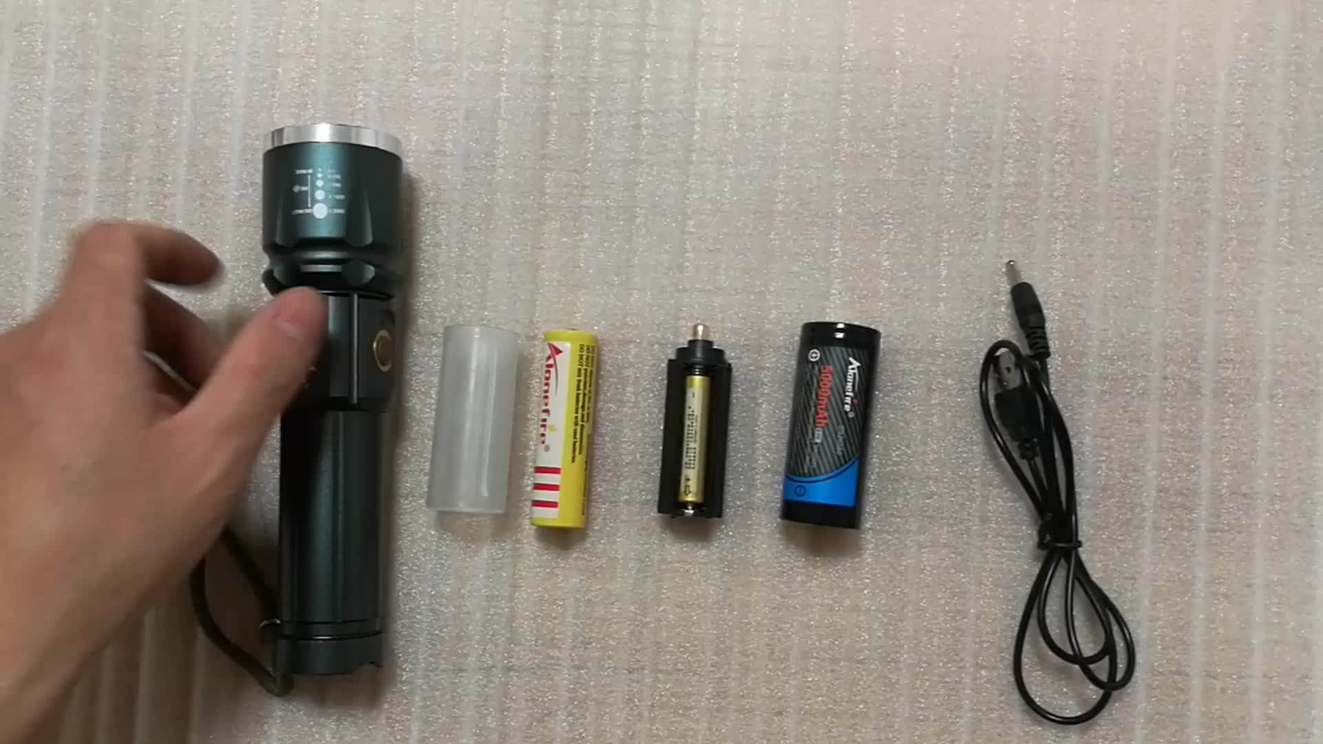 Alonefire X900 Powerful Flashlight T6 Led Aluminum Waterproof Zoom ...