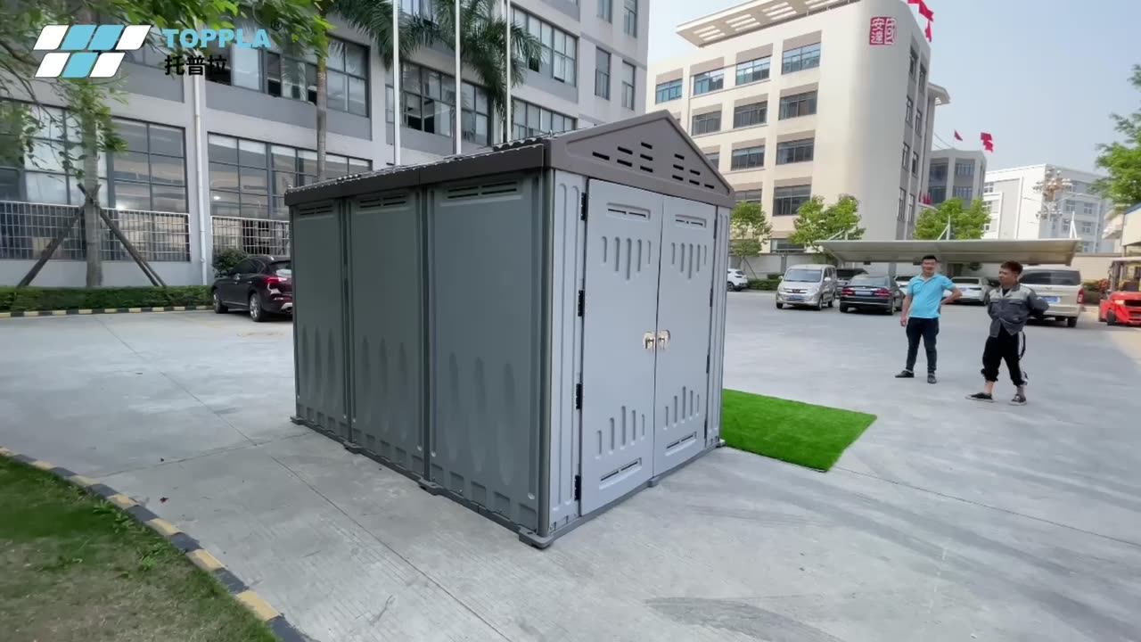 Easy Assembly Large Size Modern Ready Quick Build Storage Shed Storage ...