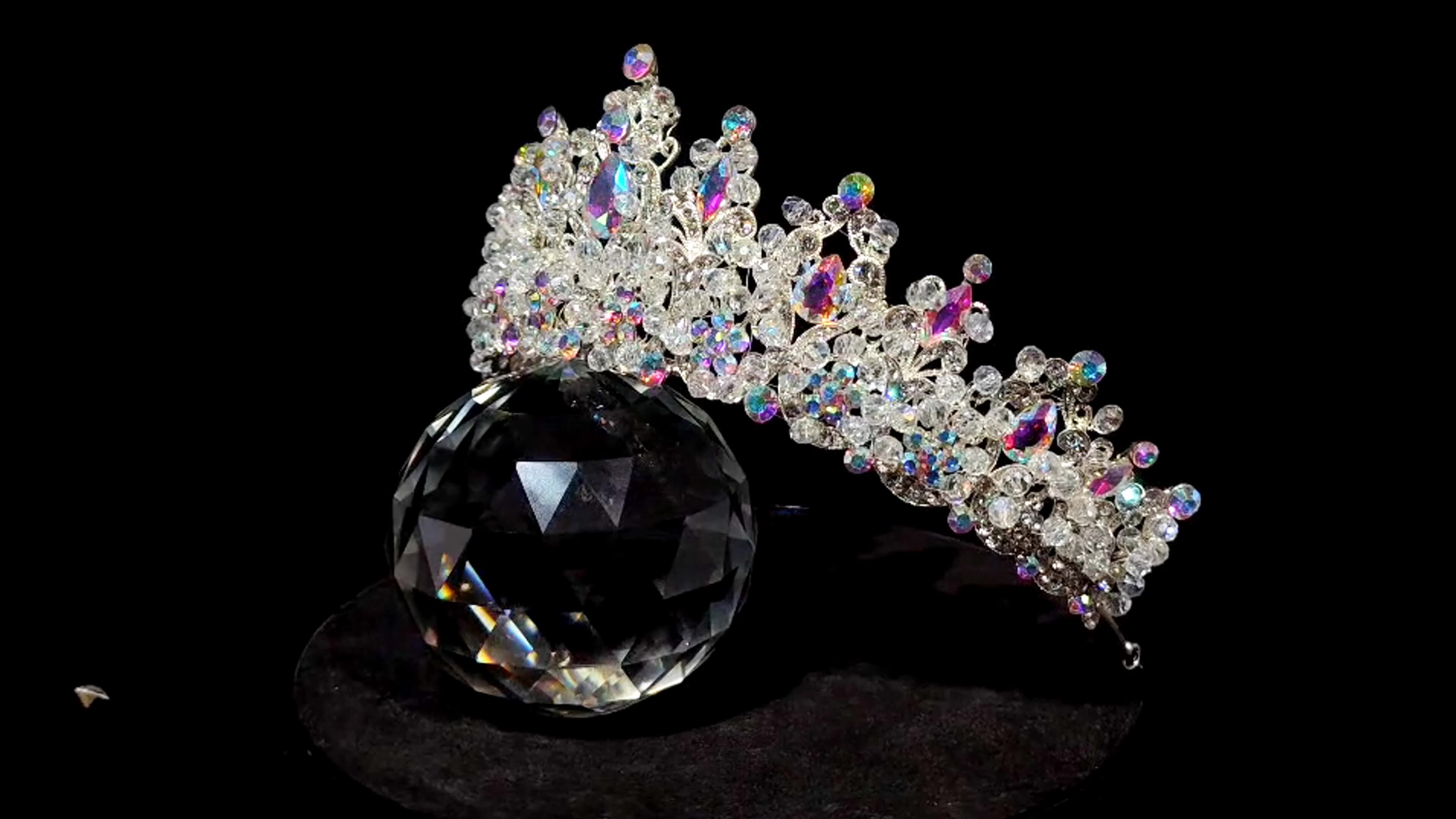 Coronas Y Princesa Tiara Handmade Beaded Queen Birthday Crown And ...