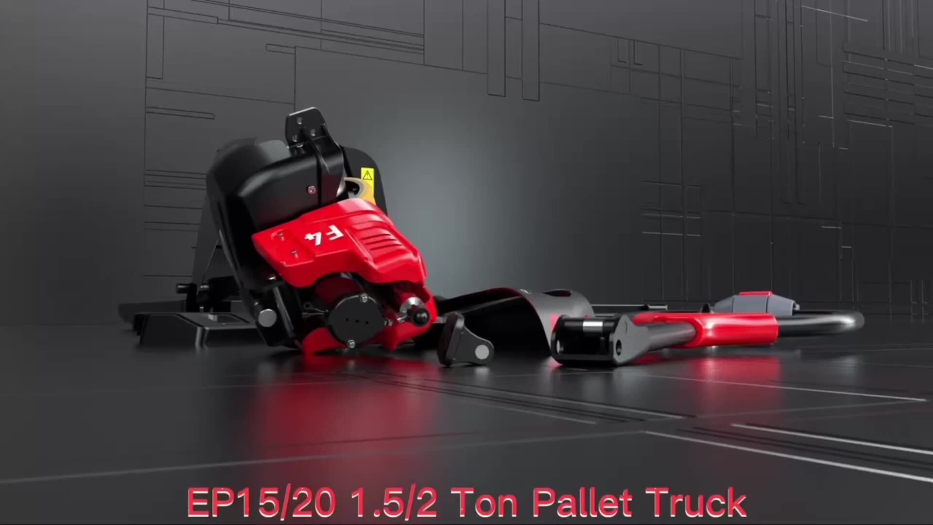 Trolley 1.5t 1500kg Electric Pallet Jacks Powered Warehouse Electric ...