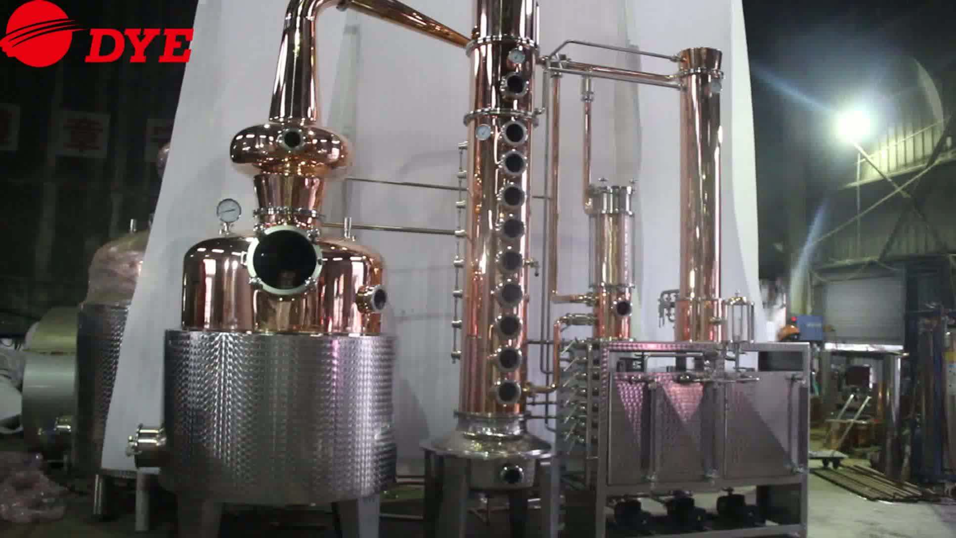 2019 New Dye 1200liter Bubble Cap Distillation Column Still Alcohol ...