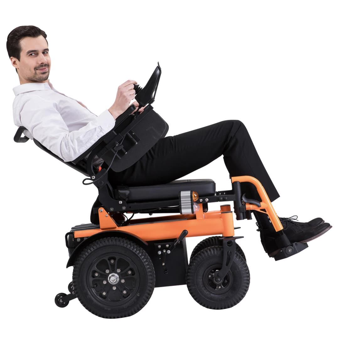 Ce Approved Off-road Heavy Duty Electric Powerful Wheeelchair 75ah*2 ...