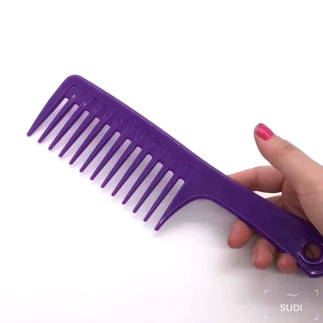 9 1/2 Inches Plastic Heat-resistant Large Wide Tooth Hair Comb - Buy ...