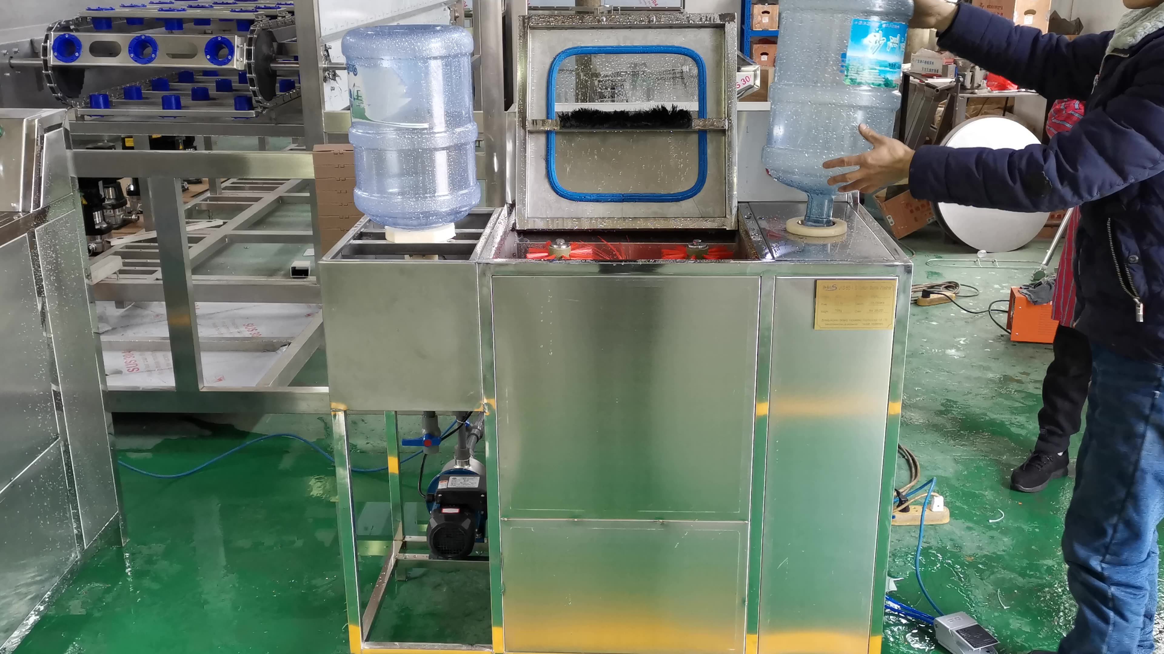 Empty Barrel Washer 5 Gallon Plastic Bottle Cleaning Machine - Buy Semi ...