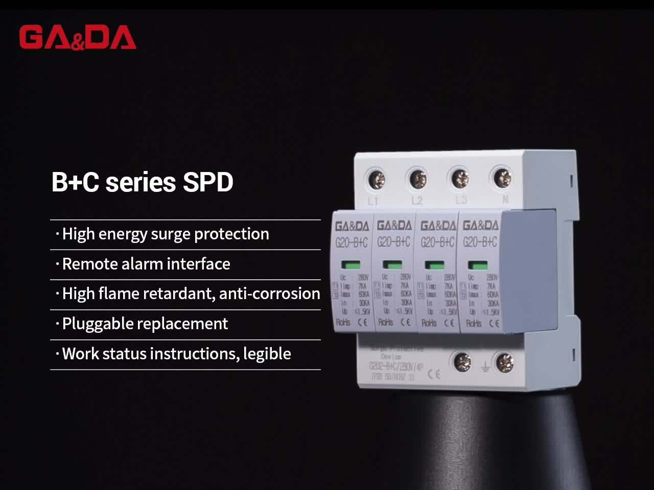 Class I+ii B+c T1+t2 Series Cb Combination Type Iimp 12.5ka Uc 560v ...