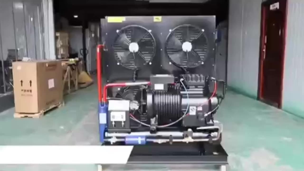 15 Hp Semi-hermetic Refrigeration Unit Refrigeration Compressor System ...