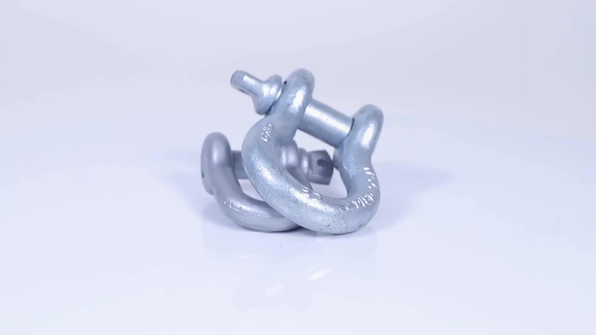 High Strength Shackle Rigging Hardware Pin Chain U Bolts Galvanized D ...