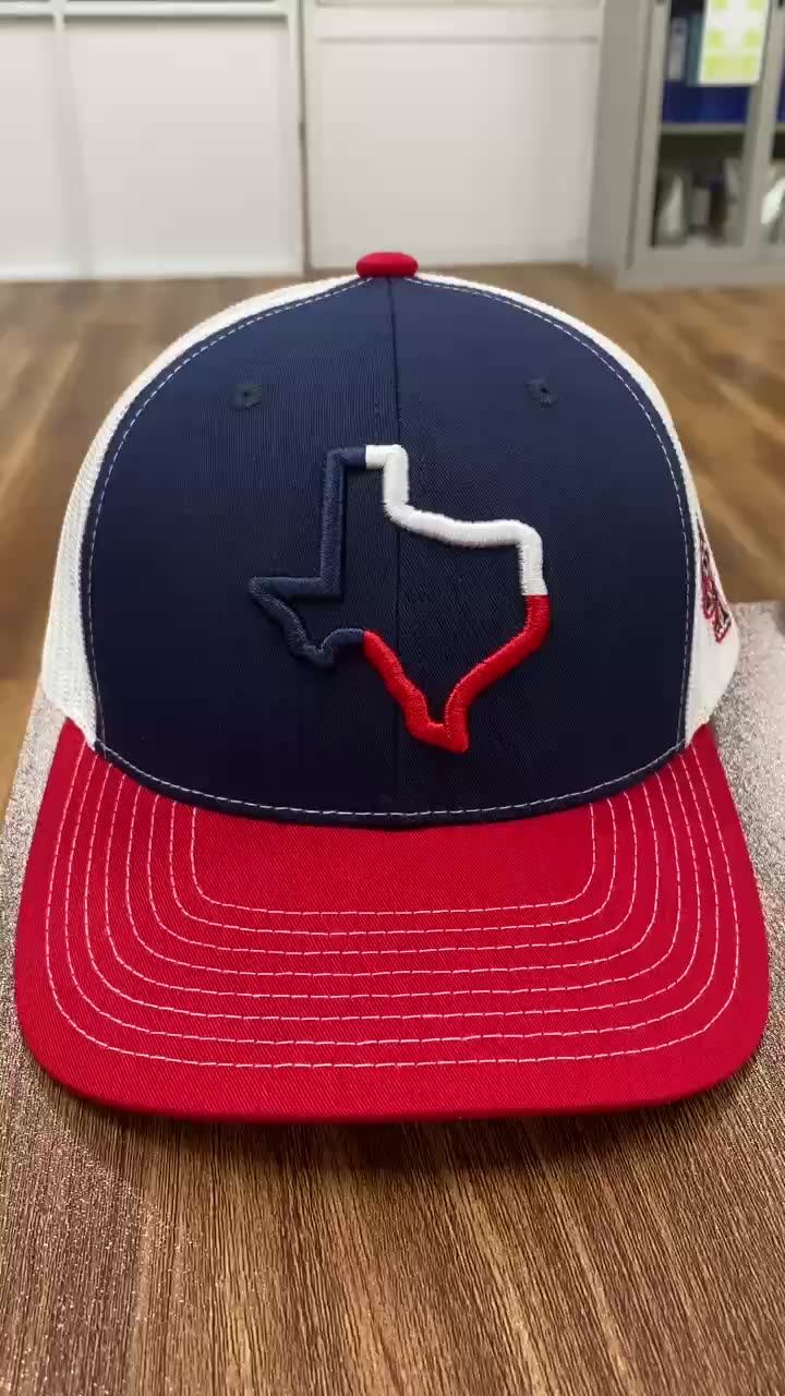 Trucker Hat Navy Fabric White Mesh Embroidery 3d Logo Custom Design 6 ...