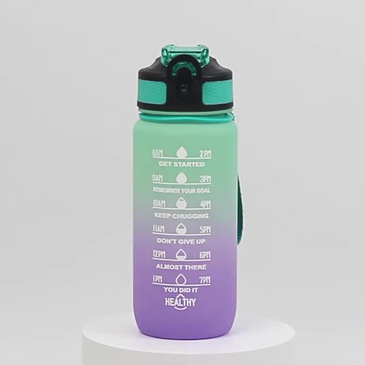Wholesale 600ml Gradient Plastic Sports Water Bottle For Outdoor ...