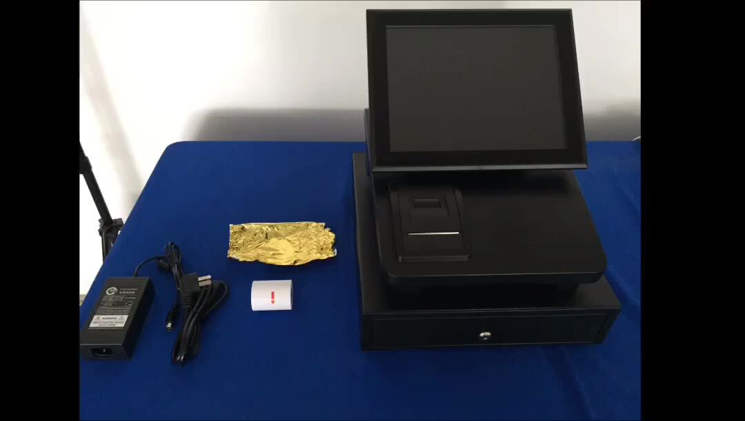 Mesin Kasir Otomatis Layar Sentuh 12 Inci Dengan Laci Uang Bawaan ...