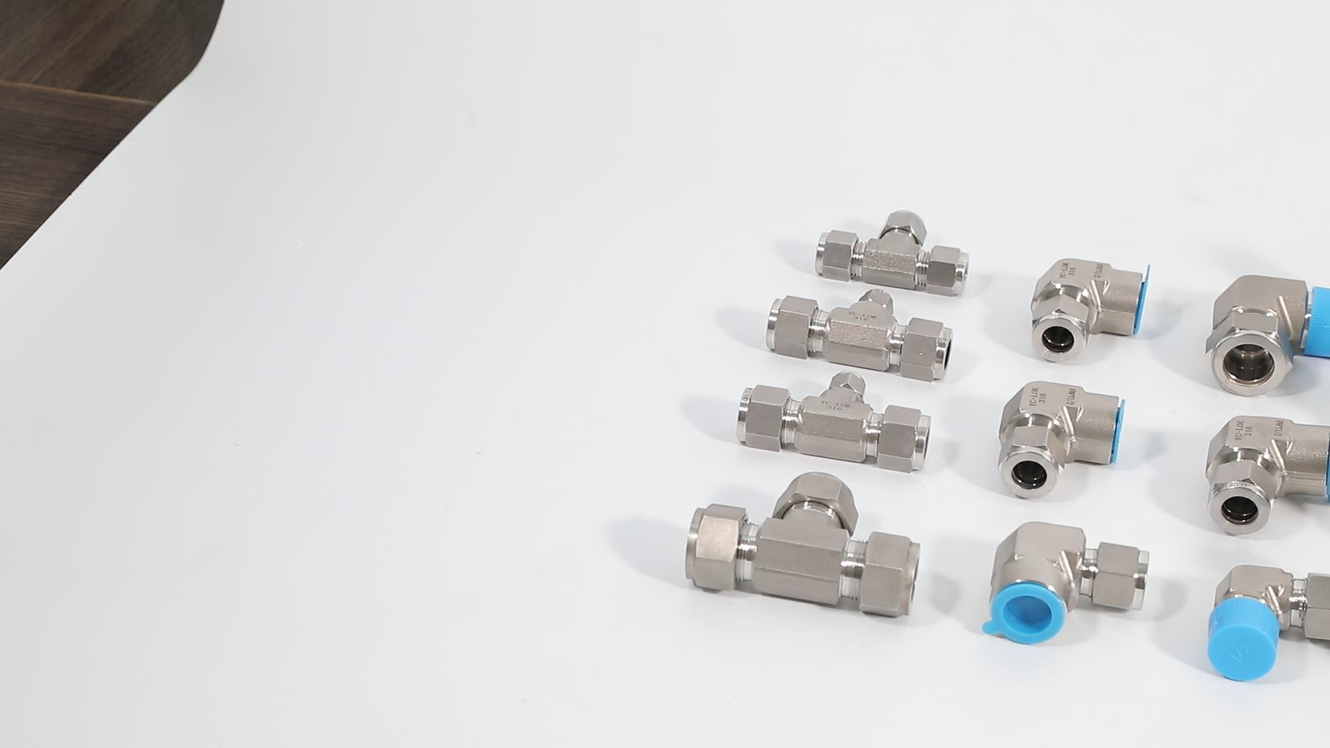 Union Tee Stainless Steel Hydraulic Adapters Tube Fittings For Ferrule ...