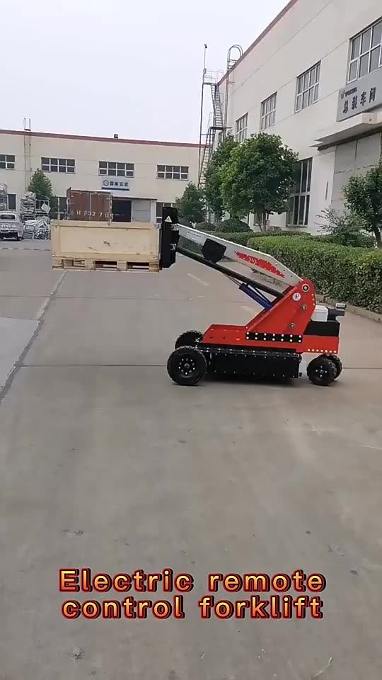 Small Walkie Semi Electric Remote Control Pallet Stacker Crank Arm ...