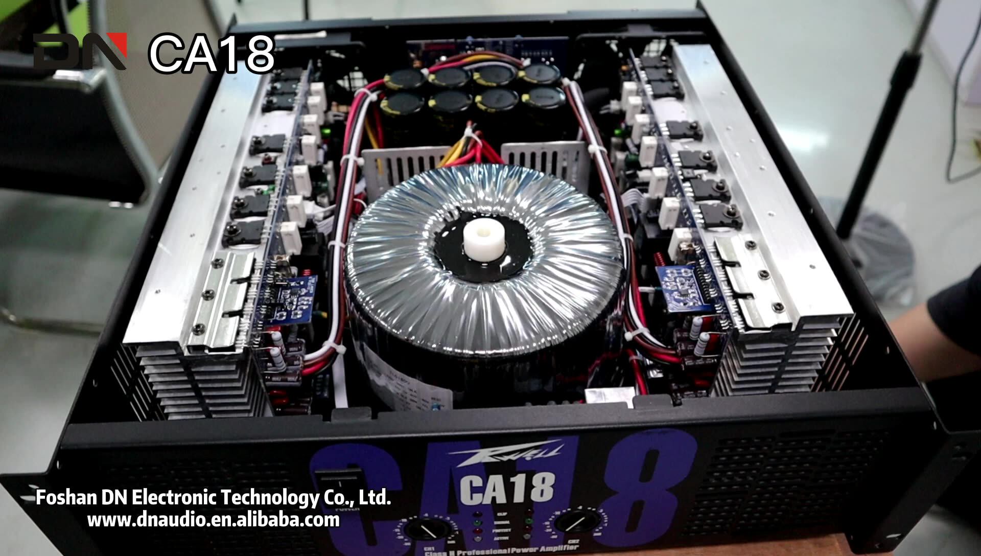 Ca18 2ch Class H 3u 1250w 2000w Watt 2 Two Channel Professional Audio ...