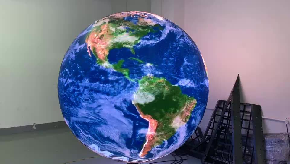 3d Hot Selling Full Color Led Ball Led Curve Spherical Screen Led ...