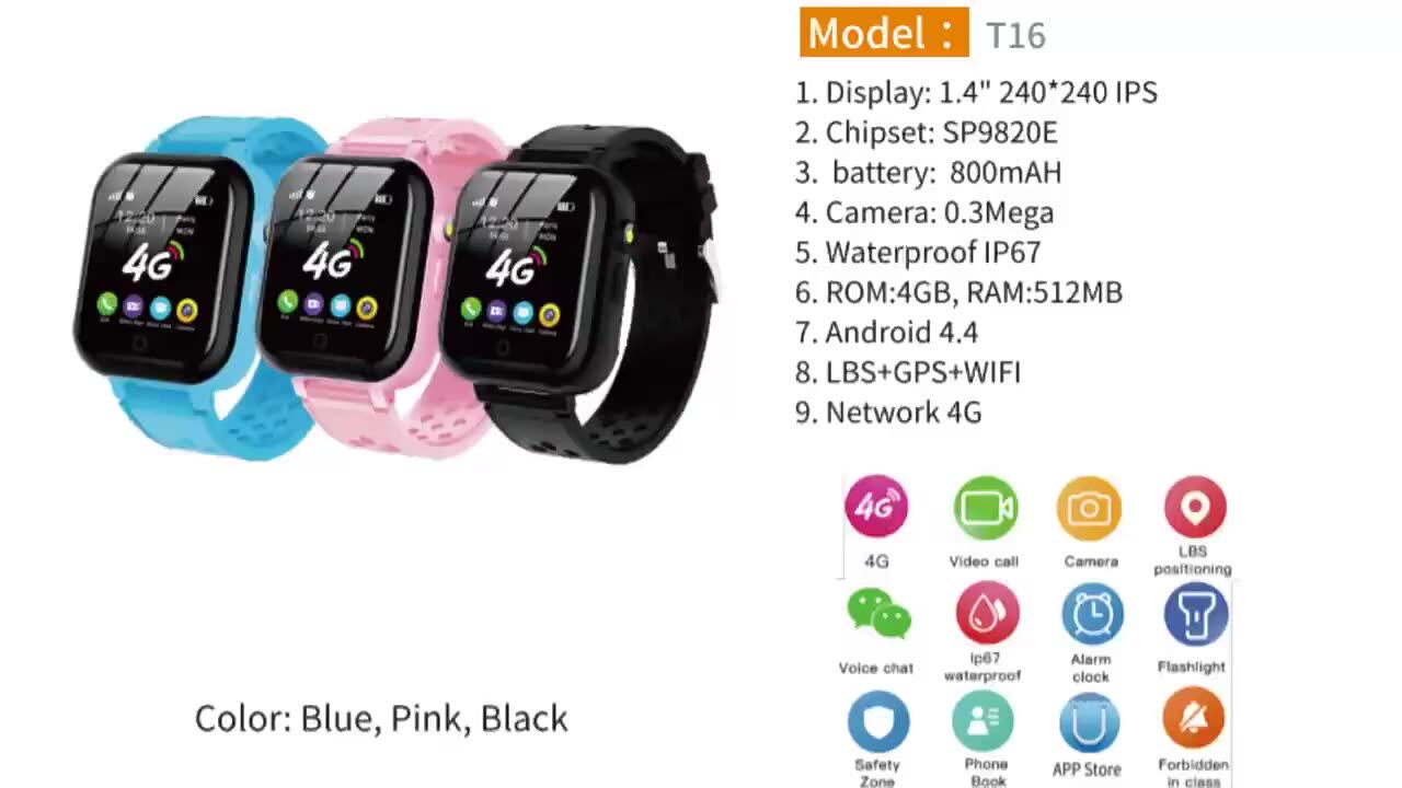 Qc K4 Oem 2024 Smartwatch Kids Child Smart Watch With 4g Gps Tracker ...