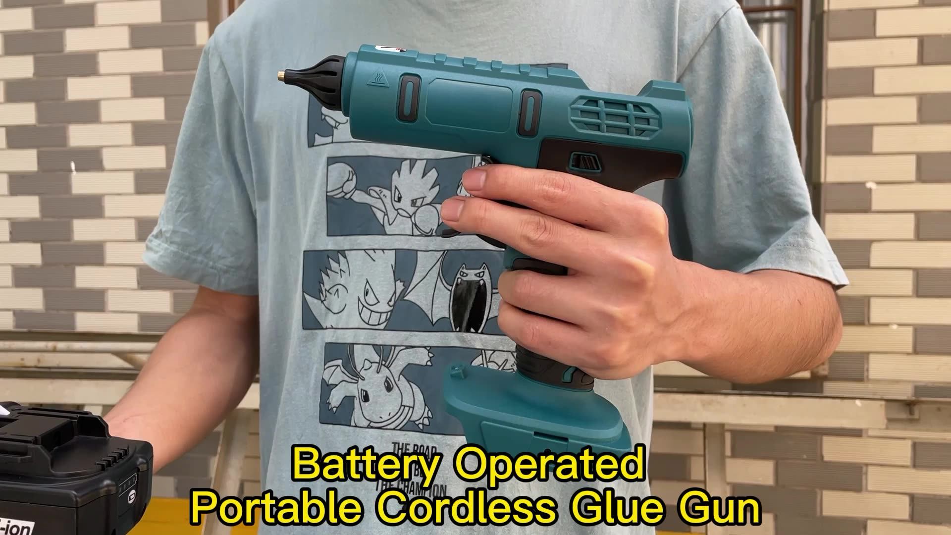 Fast Preheating Cordless Glue Gun With 18v 4.0ah Li-ion Battery With ...