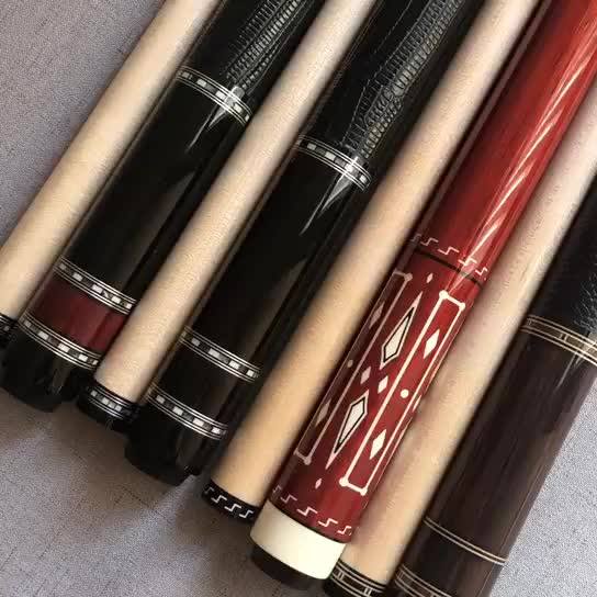 Ebony Wood Real Abalone Shell Inlay Lizard Leather Wrap 12pcs Laminated ...