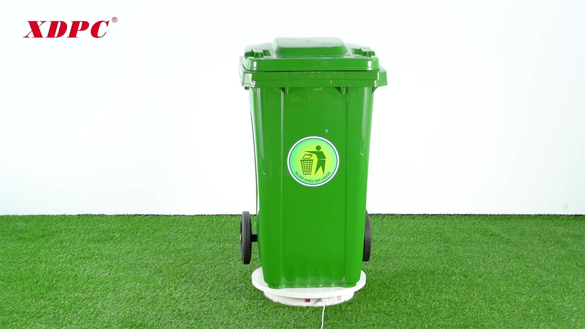 Plastic Outdoor Green Color Dustbin 360l Waste Container Garbage ...
