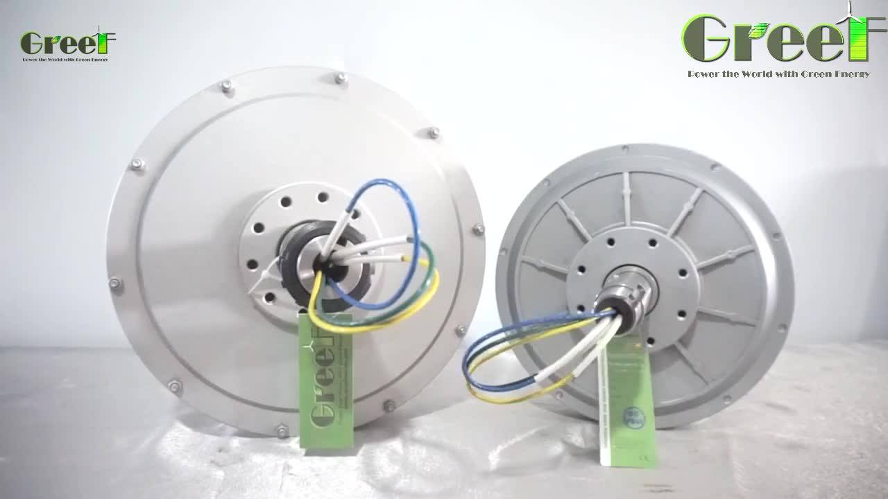 Greef Axial Flux Coreless Generator Outer Rotor 3phase Ac Output 1kw ...