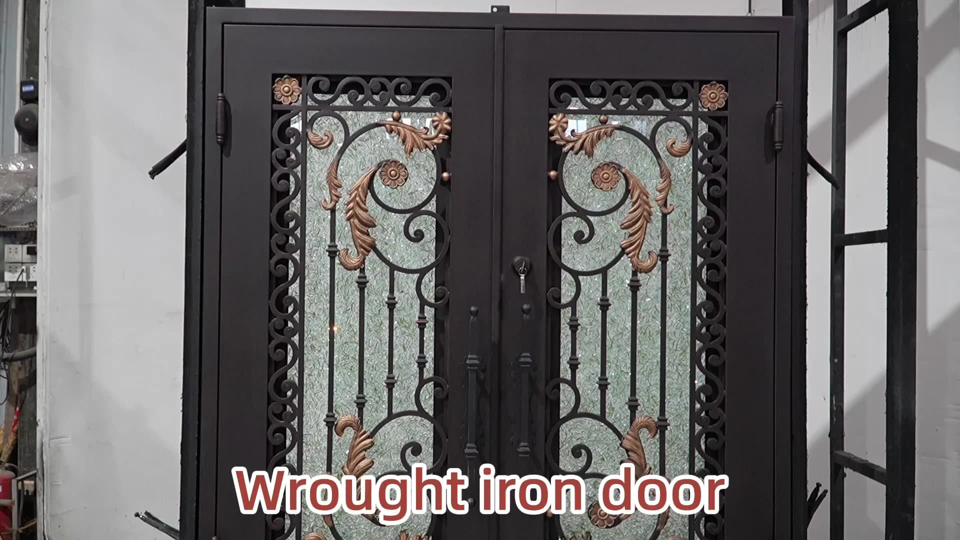 Luxury Double Entry Wrought Iron Doors New Design - Buy Old Iron Doors ...