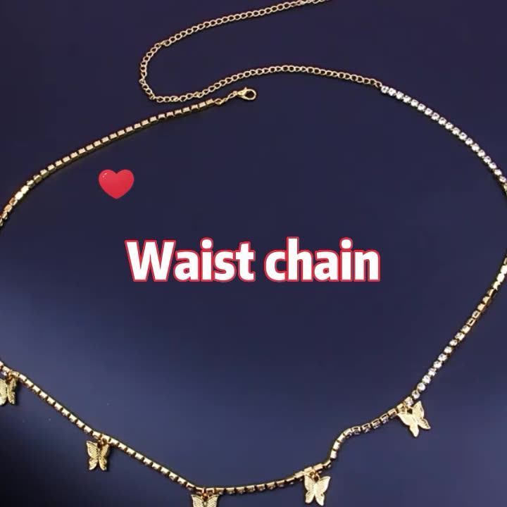 Custom Sexy Sweet Cool Snake Bone Chain Woman Double Waist Chain ...