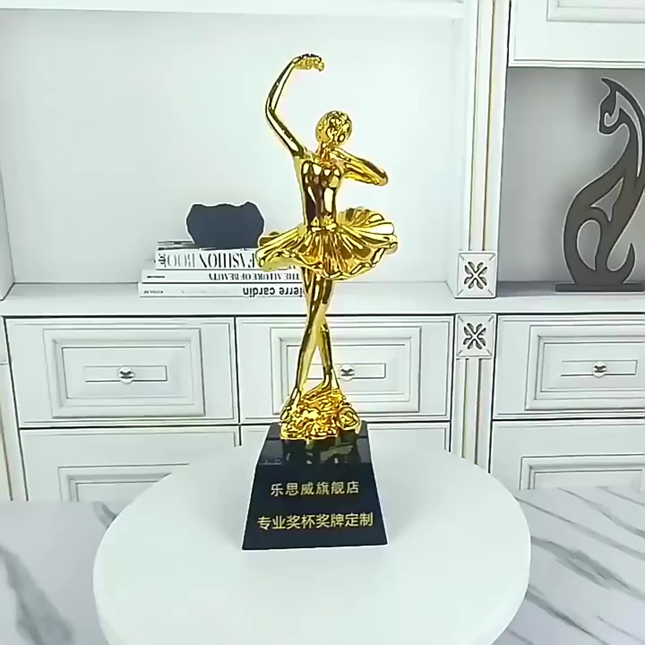 Custom Metal Oscar Angel Trophy Little Golden Man Metal Trophy Custom ...