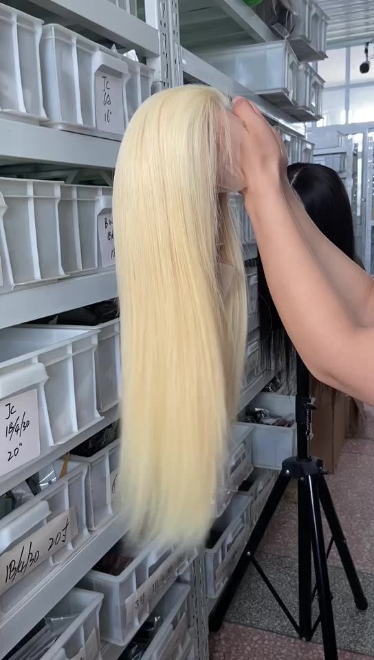 Grade 12a Long 613 Straight 13x4 Hd 360 Full Lace Front Human Hair Wig ...