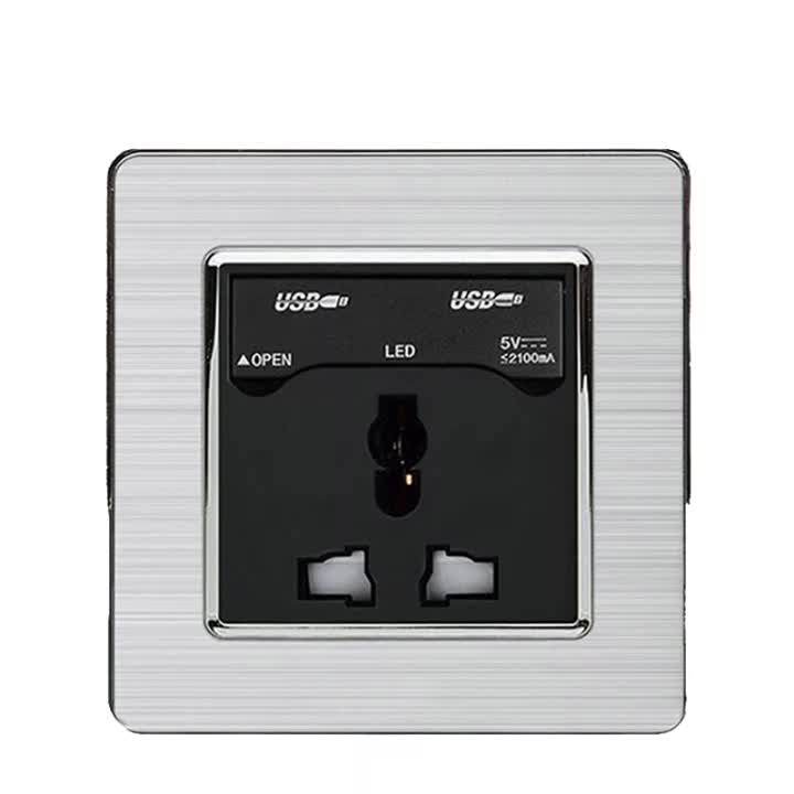 Uk Household Universal Wall Switch And Socket,Electrical Recessed Wall ...