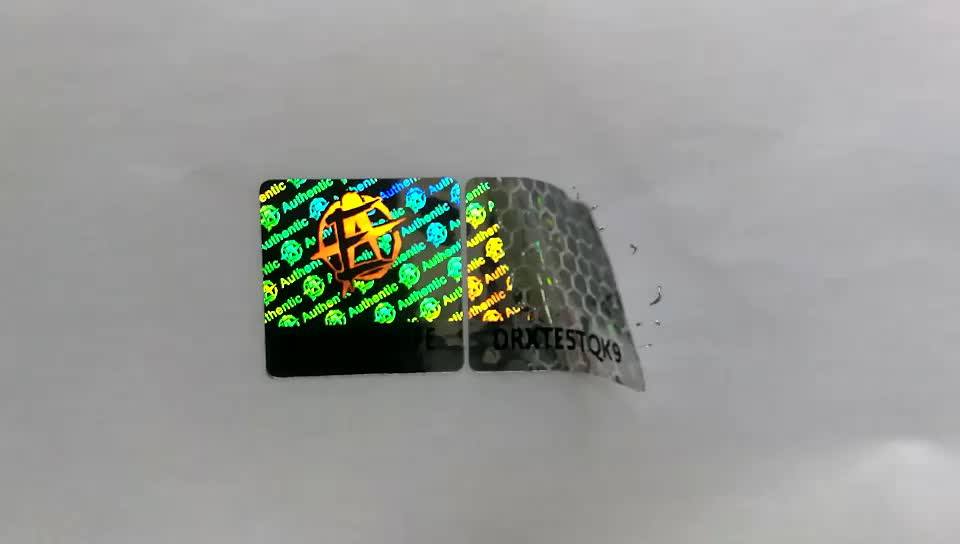 사용자 정의 Qr 코드 홀로그램 스티커 스크래치 스티커 일련 번호 Buy 보안 라벨 스티커 스크래치 스티커홀로그램 스티커 Product On
