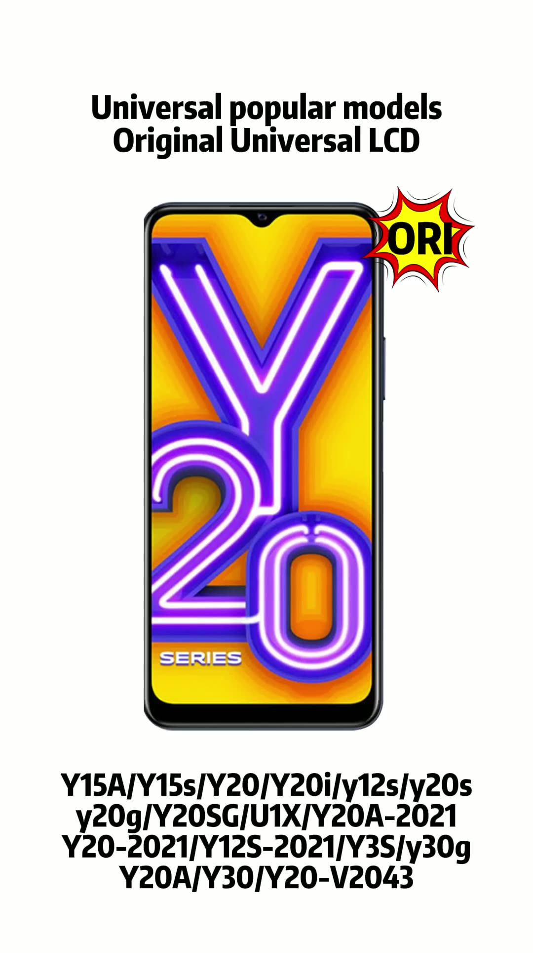 Universal Replacement Lcd Screen Display For Vivo Y15a Y15s Y20 2021 ...