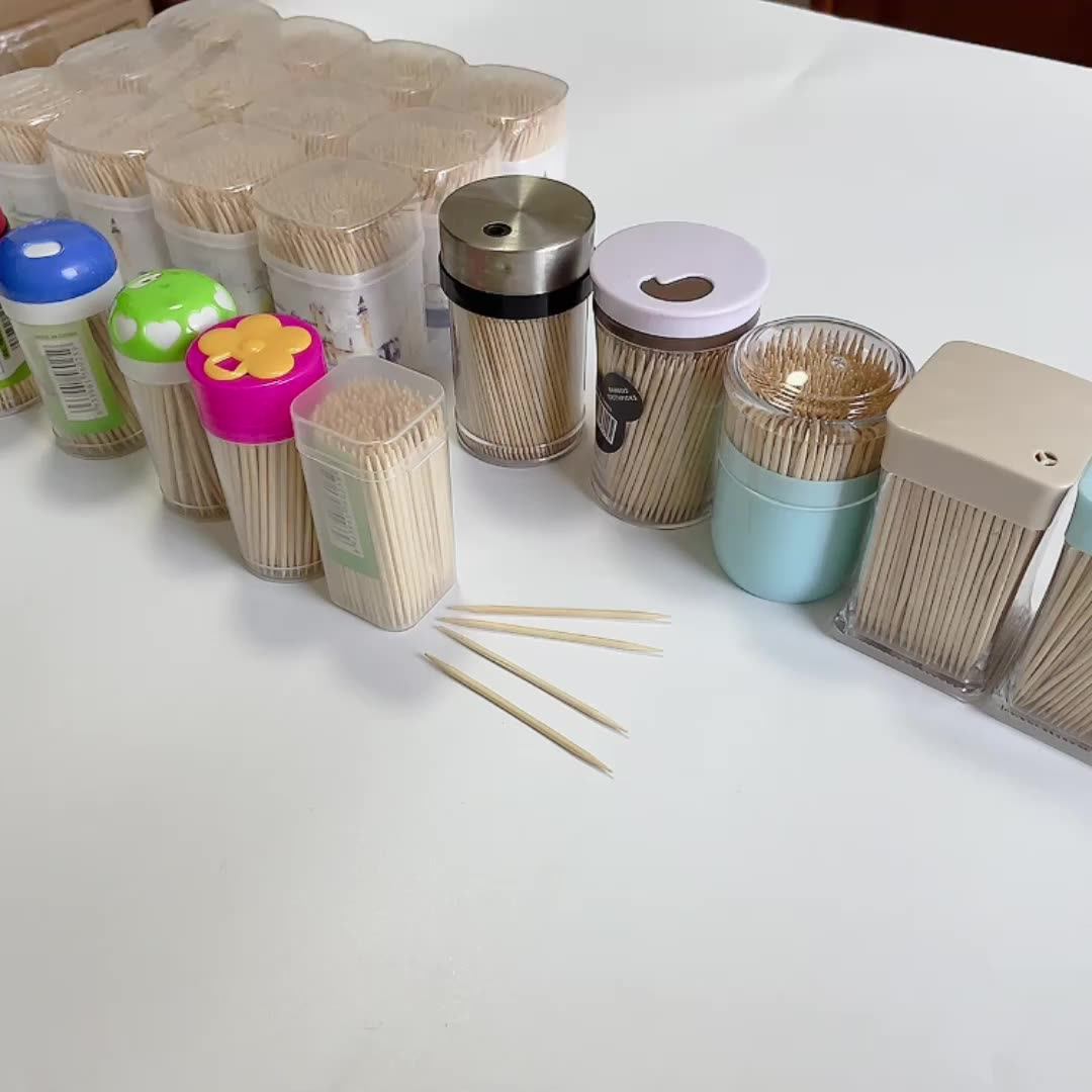 Natural Color Individually Wrapped Toothpick Bamboo Paper Tooth Pick ...