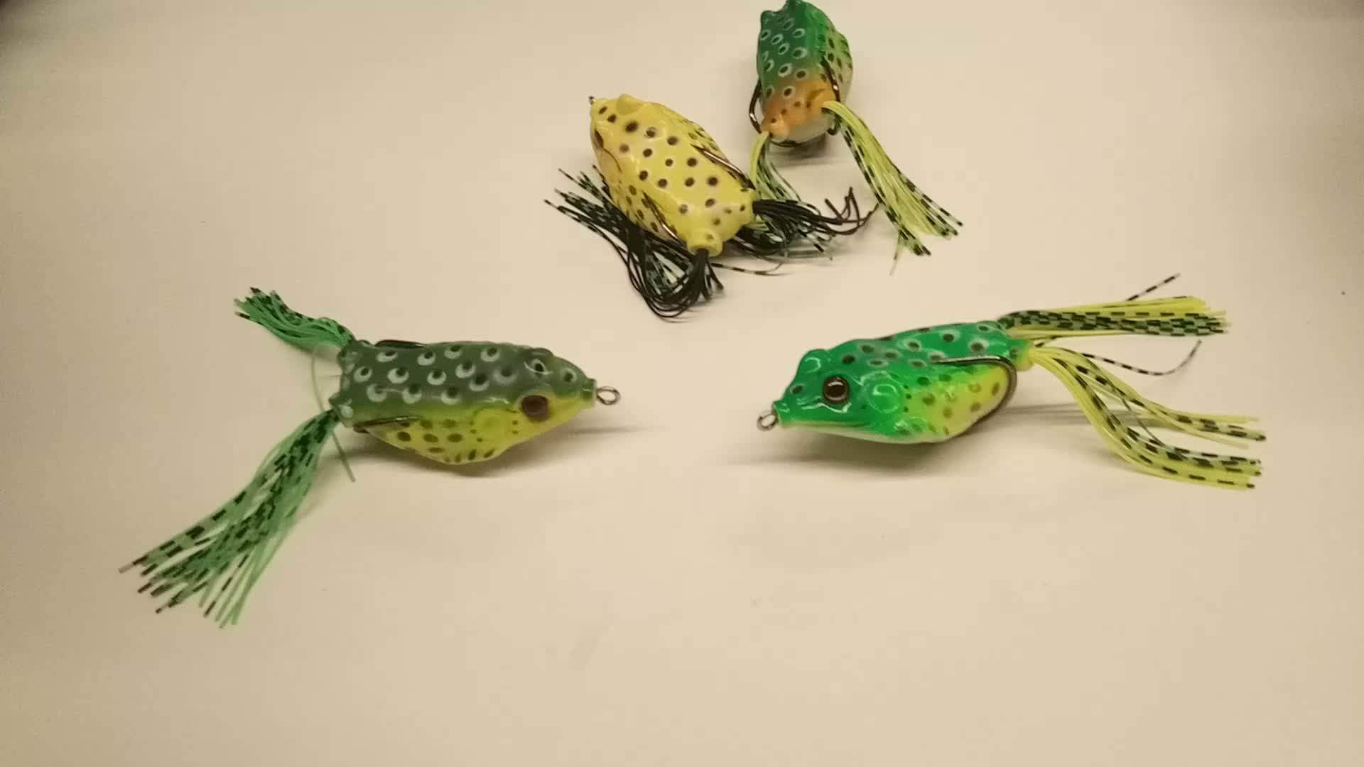 Soft Frog Lure Silicone Soft Frog Fishing Lures 6cm 12g Wholesale Isca ...