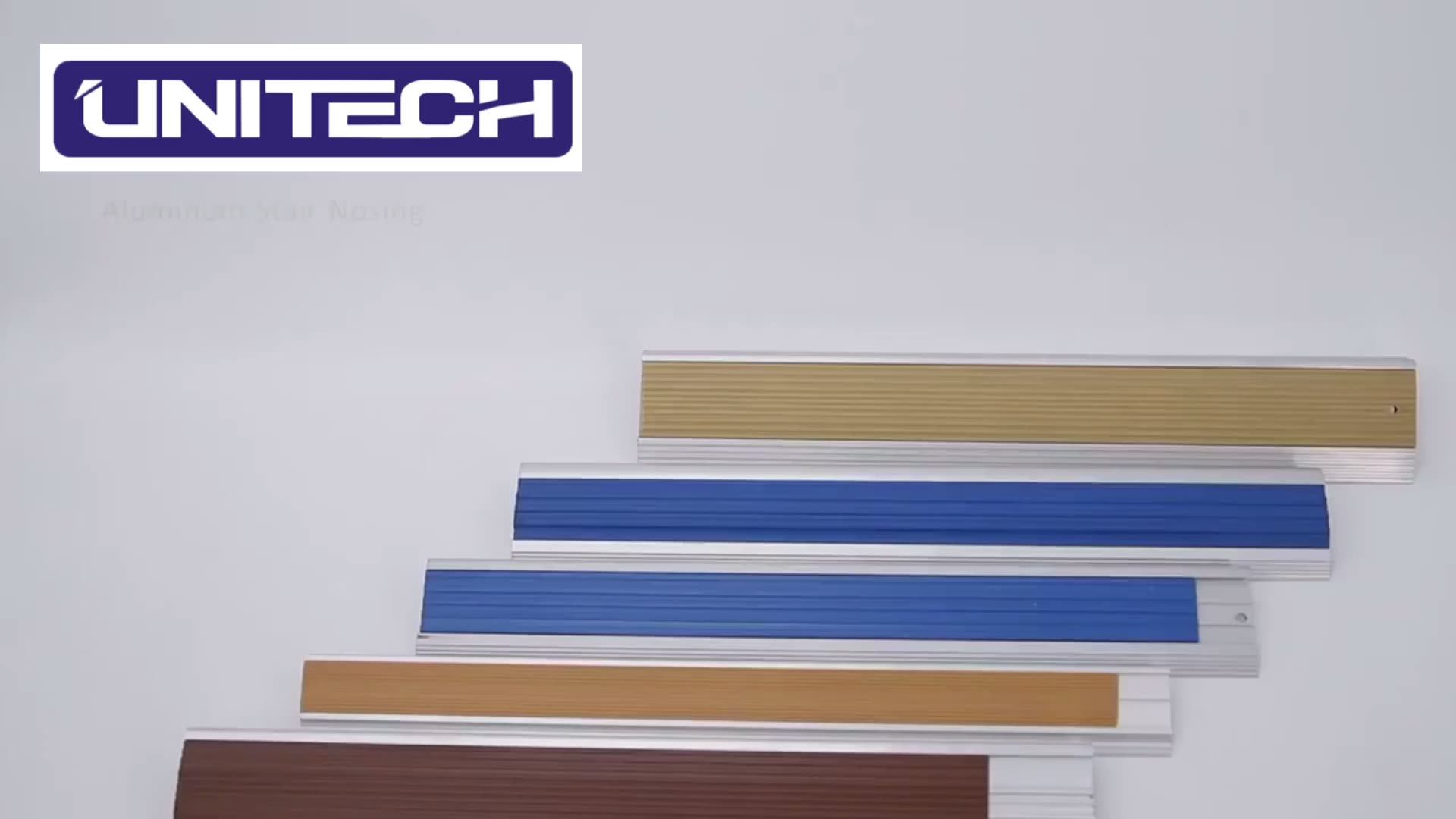 Curved Aluminum Tile Edging Stair Nosing Profile Anti-slip Stair Nose ...