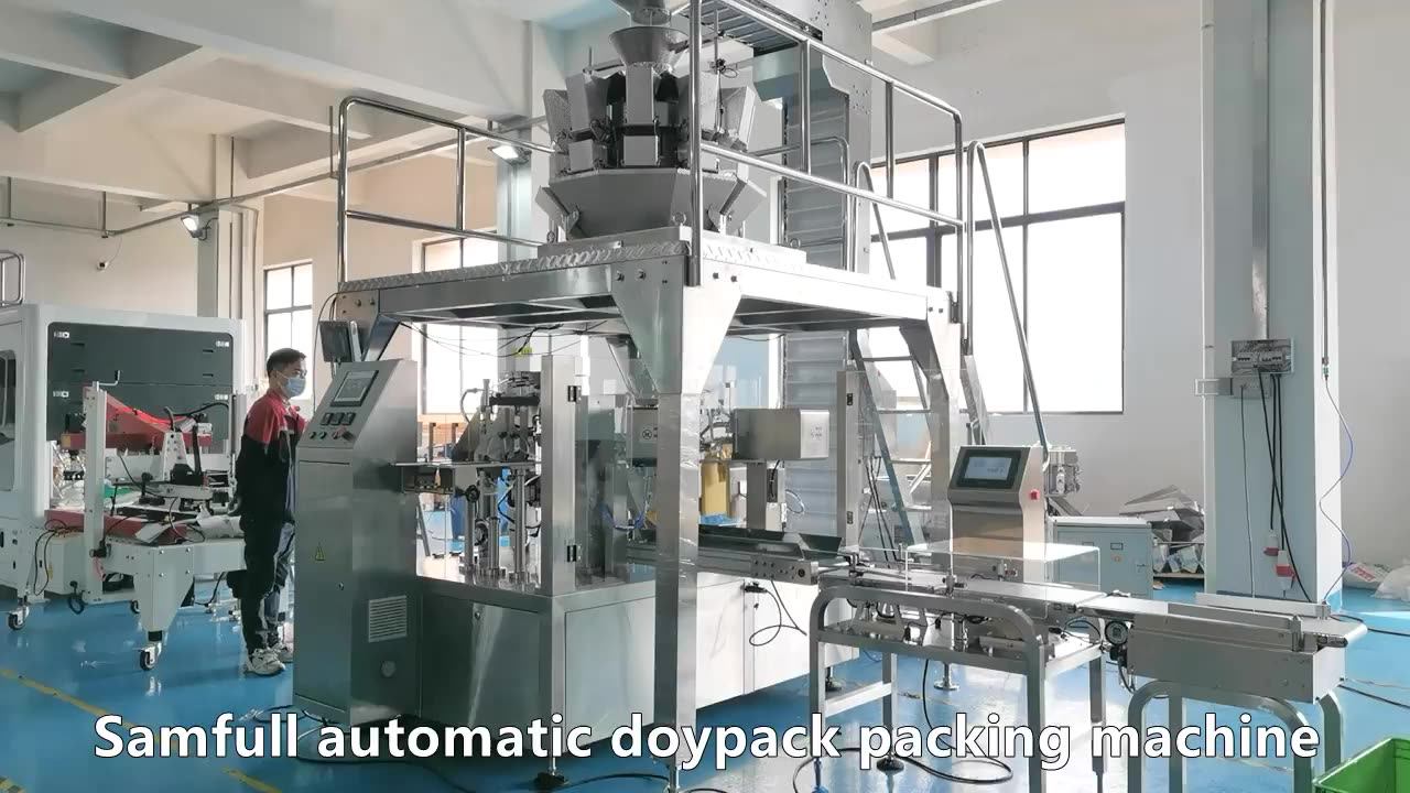 Automatic Rotary Premade Bag Dried Fruit Nuts Packing Machine Stand Up ...