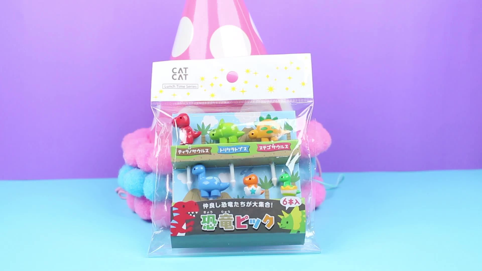 Figuras De Dinosaurios,Animales,Bento,Fruta Y Tenedor,Decoraciones Para ...