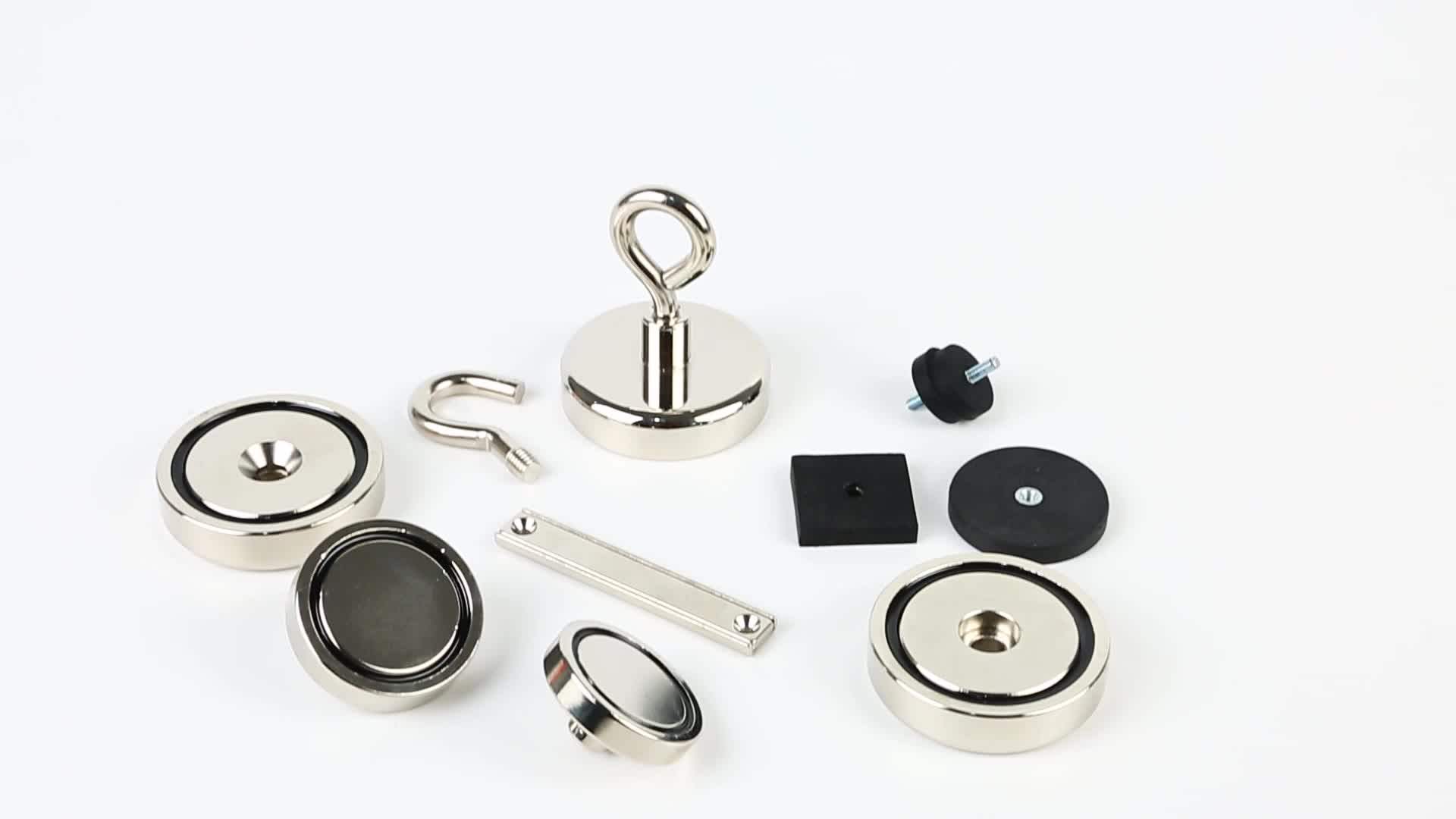 Magnetic D31*7mm Rubber Coated Magnets Rare Earth Neodymium Pot Magnets ...