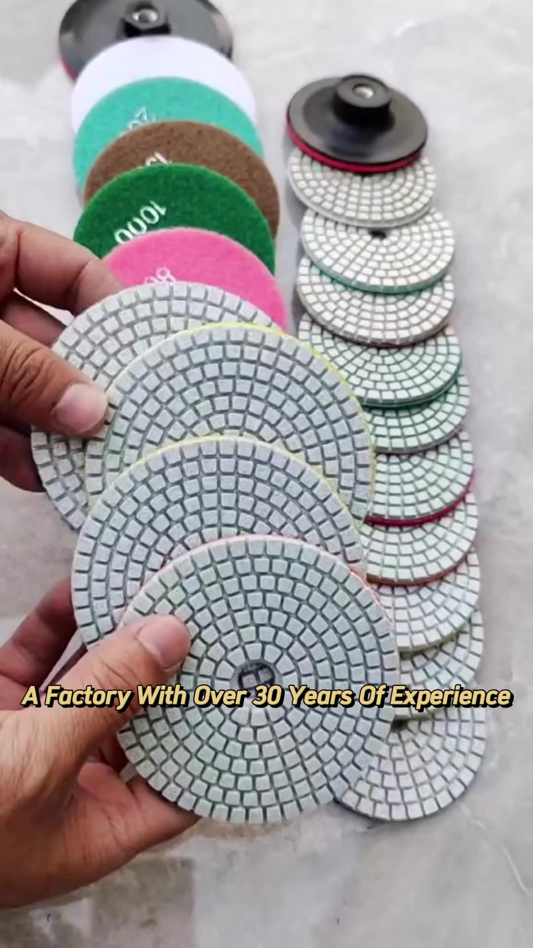 High Quality Honeycomb Type Diamond Polishing And Grinding Resin Pads ...