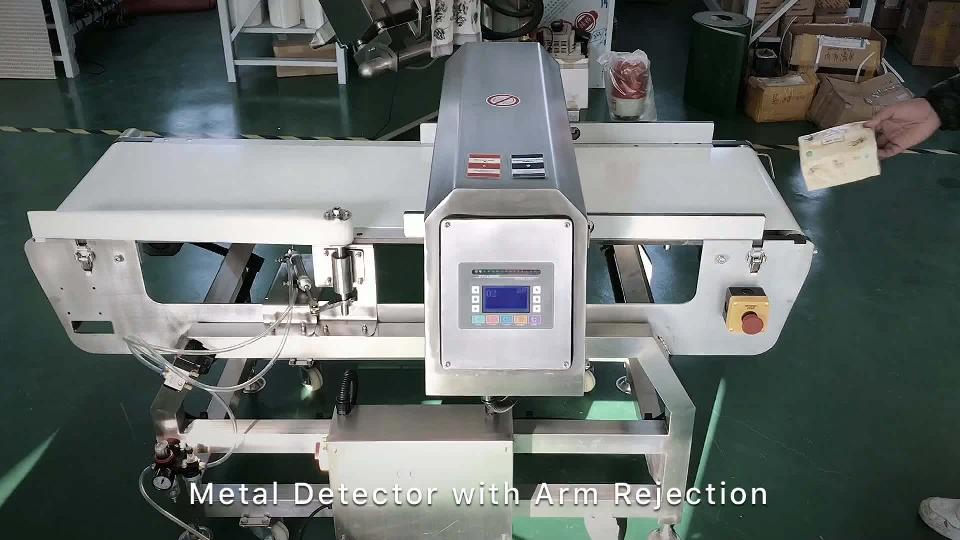High Sensitivity Food Grade Metal Detector With Automatic Rejector ...