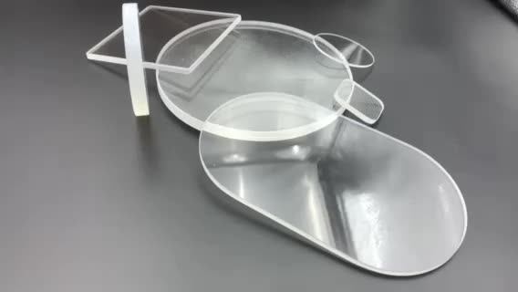 Custom Quartz Glass Window Piece Square Disc Disc Optical Jgs1 Silicone ...