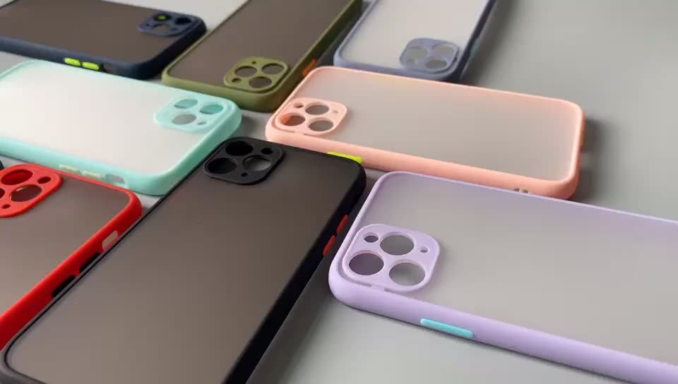 2020 Premium Matte Translucent Pc Cell Phone Covers Case With Contrast ...