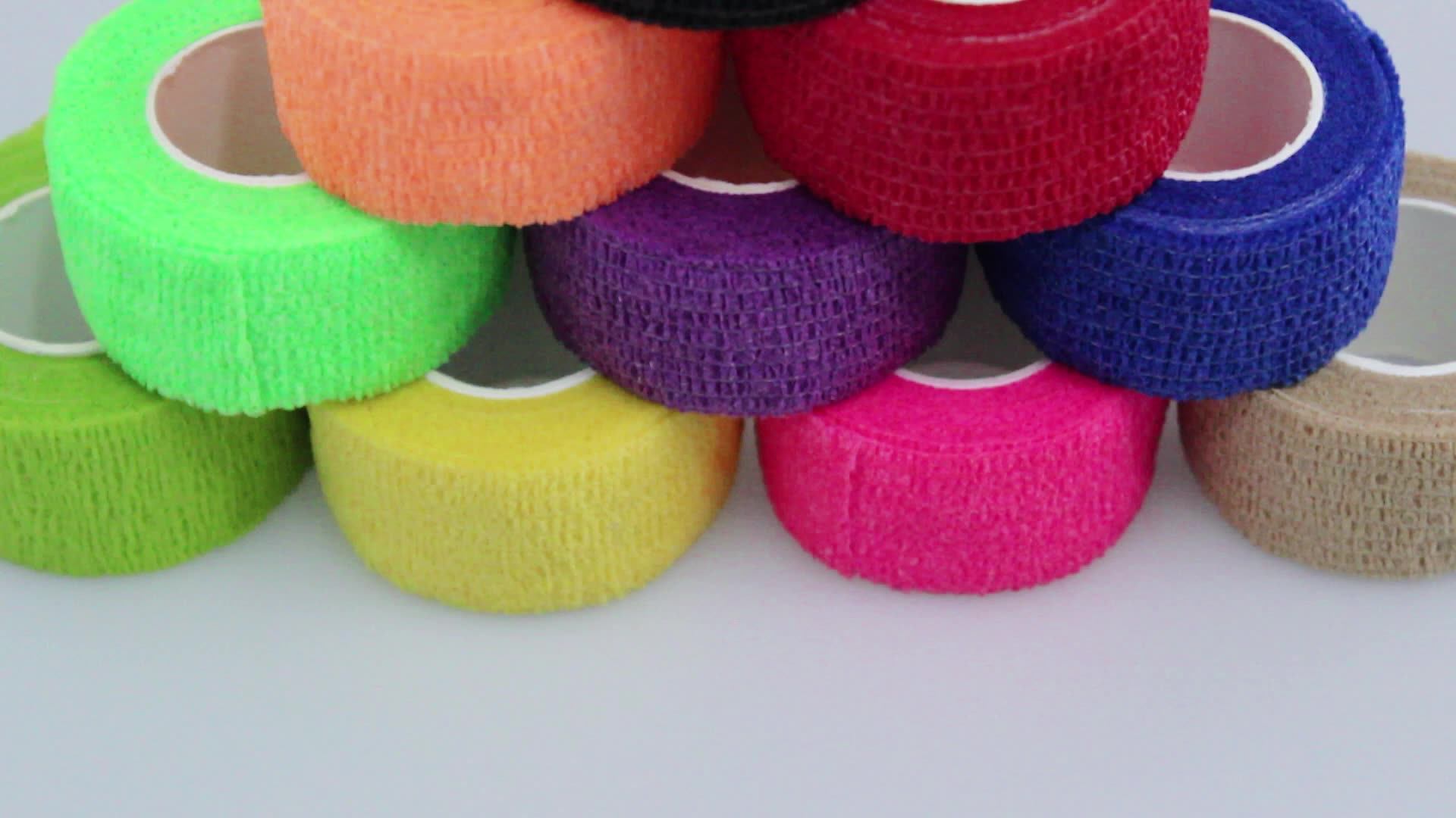 Green Grid Non-woven Self Elastic Adhesive Bandage Flexible Stretch ...