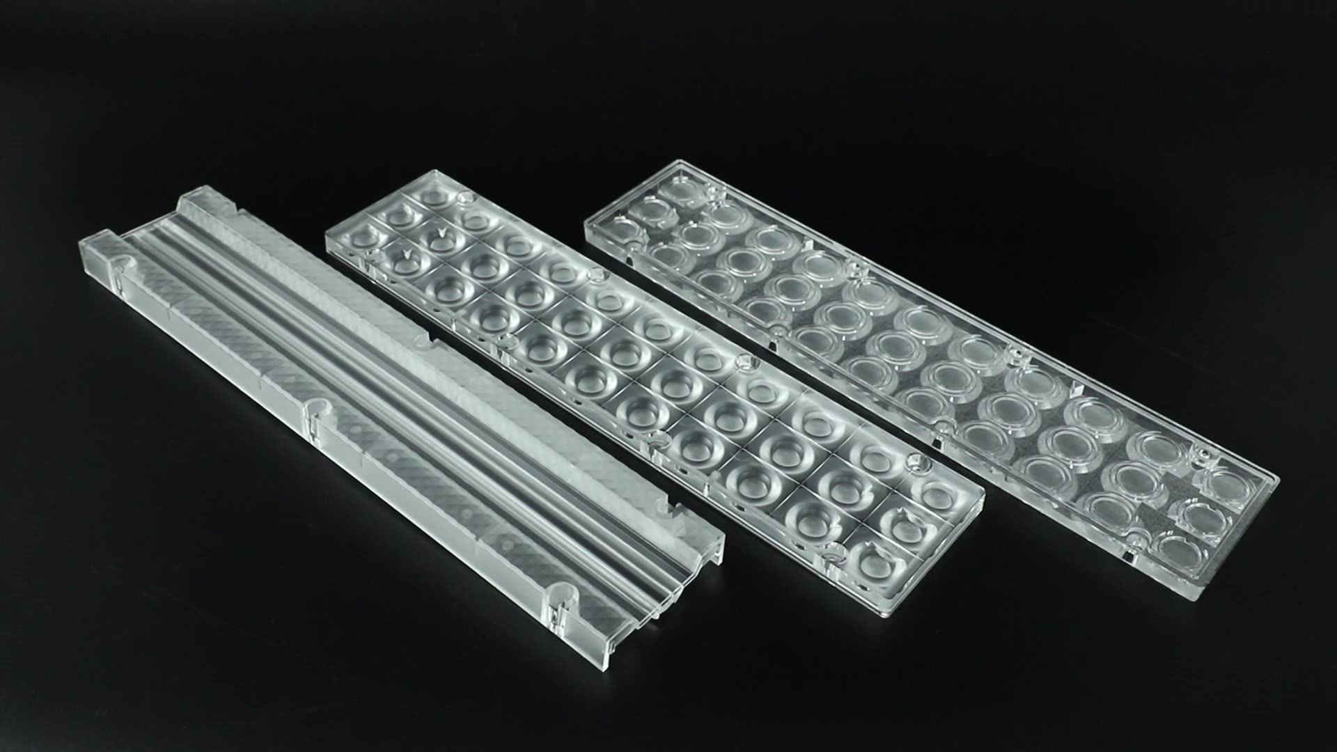 Customized Pc/pmma Plastic Linear Light Lens 22h1 Mathced Led 3030 ...